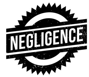 Negligence rubber stamp Royalty Free Vector Image