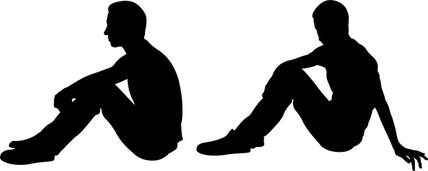 People Sitting Silhouette Vector Images (over 9,400)