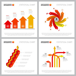 Modern charts design set Royalty Free Vector Image