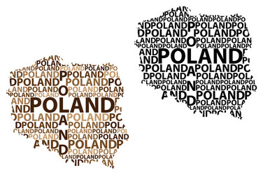 Map of poland Royalty Free Vector Image - VectorStock