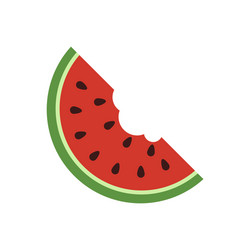 Watermelon Slice Icon Royalty Free Vector Image