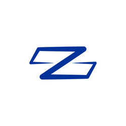Letter z thunder bolt logo Royalty Free Vector Image
