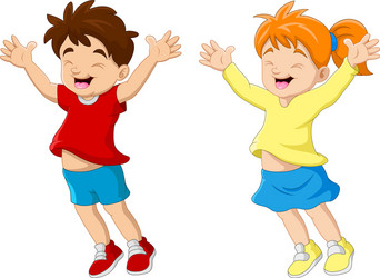 Cartoon little boy taking a bath Royalty Free Vector Image