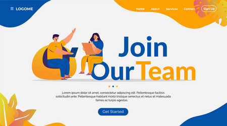 We are hiring labels join our team Royalty Free Vector Image