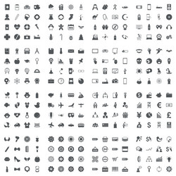 Large Flat Icons Set - Diverse Concepts Royalty Free Vector