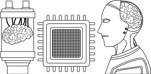 Brain into a battery Royalty Free Vector Image