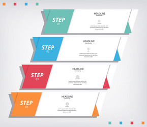 Infographic modern abstract modern simple Vector Image