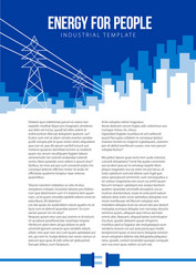 Electric power cables energy electrical wires Vector Image