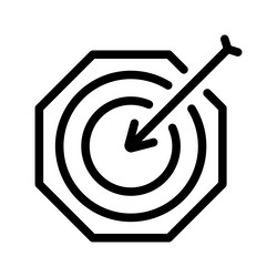 Target achievement icon Royalty Free Vector Image