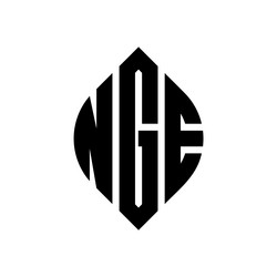 Nge logo letter design Royalty Free Vector Image