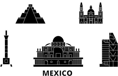 Mexico city zocalo travel landmark Royalty Free Vector Image