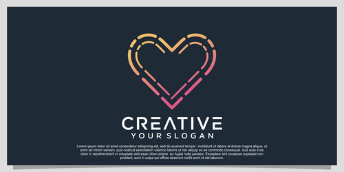 Gradient technology logo design with unique Vector Image