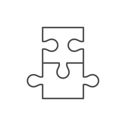 Jigsaw puzzle nine pieces Royalty Free Vector Image