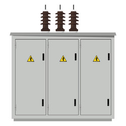 Electrical box industrial control Royalty Free Vector Image