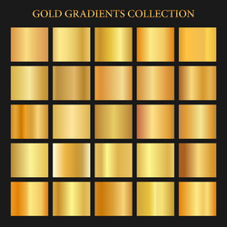 Gold background in frame light realistic Vector Image