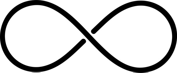 Infinity sign icon Royalty Free Vector Image - VectorStock
