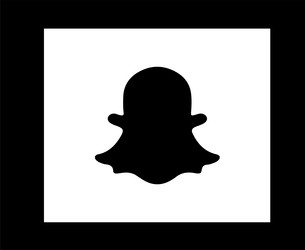 Snapchat social media icon symbol element Vector Image