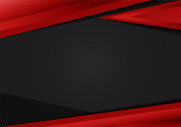 Template abstract red and black contrast Vector Image