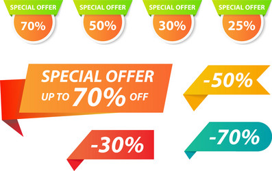 Price tag retro vintage collection Royalty Free Vector Image