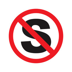 Traffic sign icon no stopping Royalty Free Vector Image