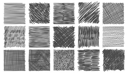 Hatch clipart scribble sketch pencil texture Vector Image