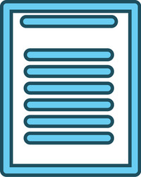 Sheet document symbol Royalty Free Vector Image
