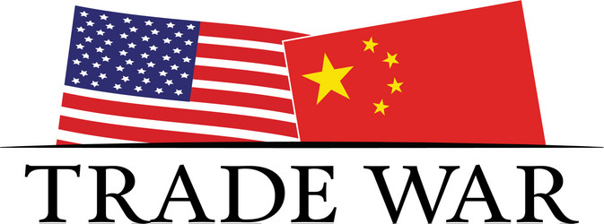 Trade war background Royalty Free Vector Image