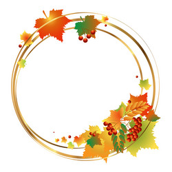 Autumn text box Royalty Free Vector Image - VectorStock