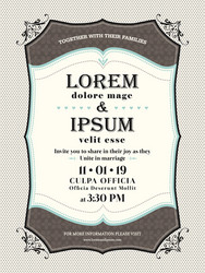 Elegant Wedding Border Frame Royalty Free Vector Image