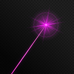 Pink light effect curve line png on transparent Vector Image
