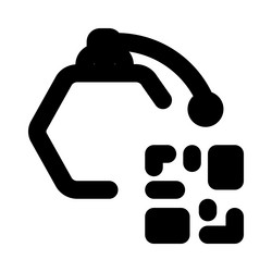 Barcode scanning used to purchase perfume Vector Image