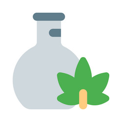 Lab grown cannabis marijuana drug research Vector Image