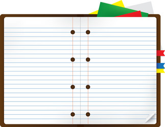 Notepad Royalty Free Vector Image - VectorStock