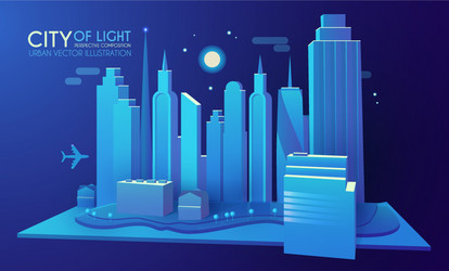 Future city Royalty Free Vector Image - VectorStock