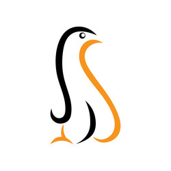 Penguin logo Royalty Free Vector Image - VectorStock