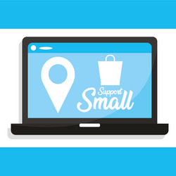 Support small poster Royalty Free Vector Image