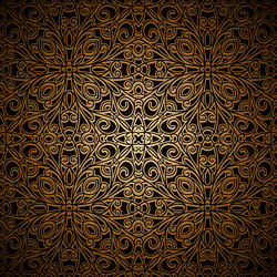Vintage gold pattern Royalty Free Vector Image