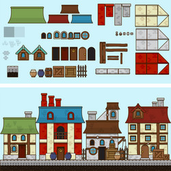 House Sprites Vector Images (over 230)