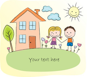 Kids in Front of School Vector Images (over 2,400)