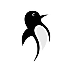 Penguin logo Royalty Free Vector Image - VectorStock