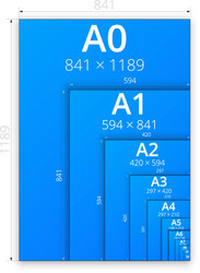 Size of format a paper sheets Royalty Free Vector Image