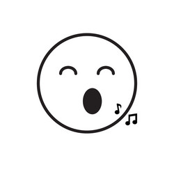 Smiley Icon Singing Vector Images (over 190)