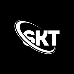 Skt logo letter letter logo design Royalty Free Vector Image