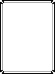 Simple black ornamental decorative frame Vector Image