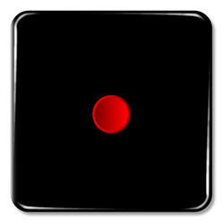 Realistic 3d playing dice with one dot Royalty Free Vector