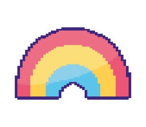 Pixel Rainbow Vector Images (over 9,900)