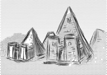 Pyramid drawing Royalty Free Vector Image - VectorStock