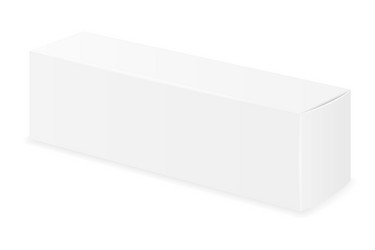 Box packaging and tube of toothpaste empty Vector Image