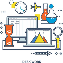 High-quality work concept icon Royalty Free Vector Image