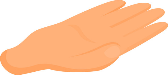 Give hand gesture icon cartoon style Royalty Free Vector